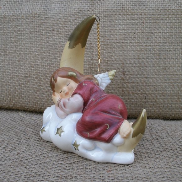 Goebel | Accents | Goebel Sleeping Angel Crescent Moon Figurine | Poshmark